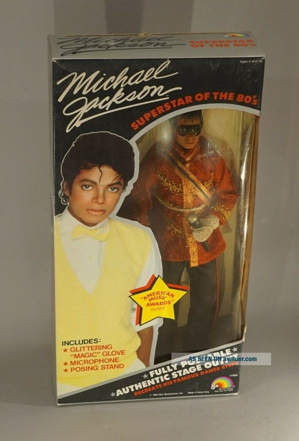 1984 MICHAEL JACKSON AMERICAN MUSIC AWARDS OUTFIT 12 " ACTION FIGURE ...