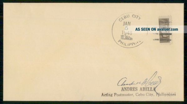 Mayfairstamps Philippines 1948 Cebu City Philatelic Bisect Signed By ...