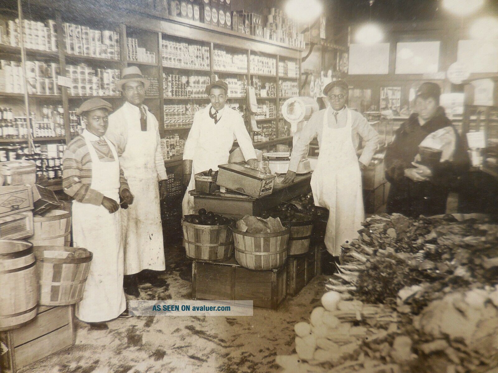 1900 CABINET PHOTO AFRICAN AMERICAN OWNED GROCERY STORE 5X7 RARE ...