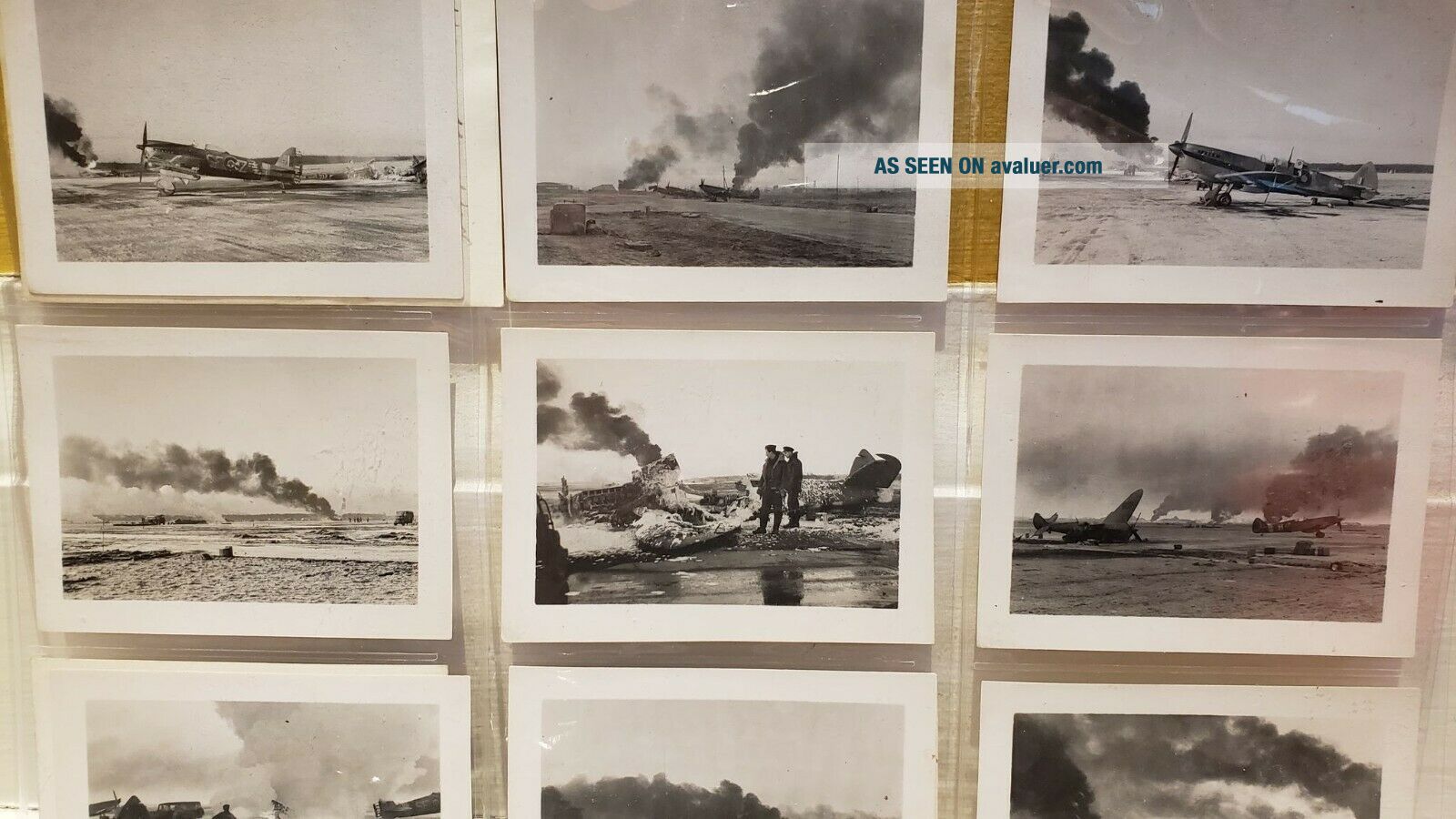 Group Of WW2 British RAF Spitfire Typhoon Churchill Photos Eindhoven ...