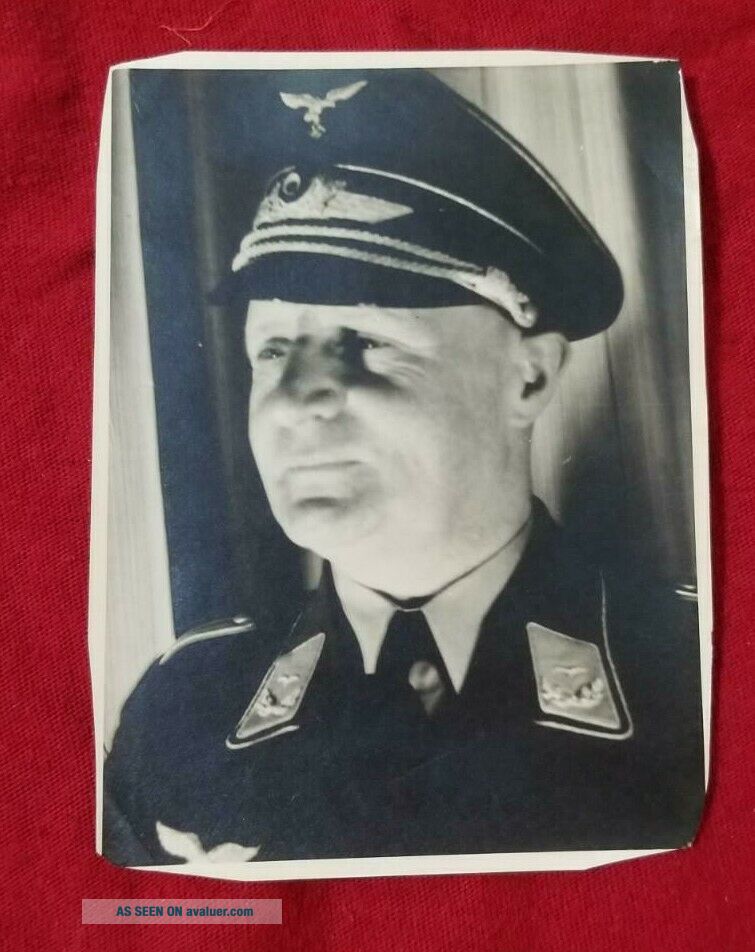 WWII WW2 German Military Luftwaffe Officers Portrait Photo Photograph ...