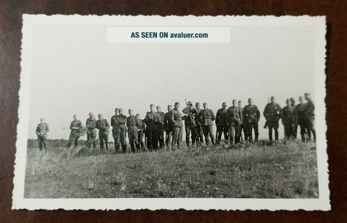 WW2 WWII German Army Soldiers Military Group Photo Photograph Postcard ...