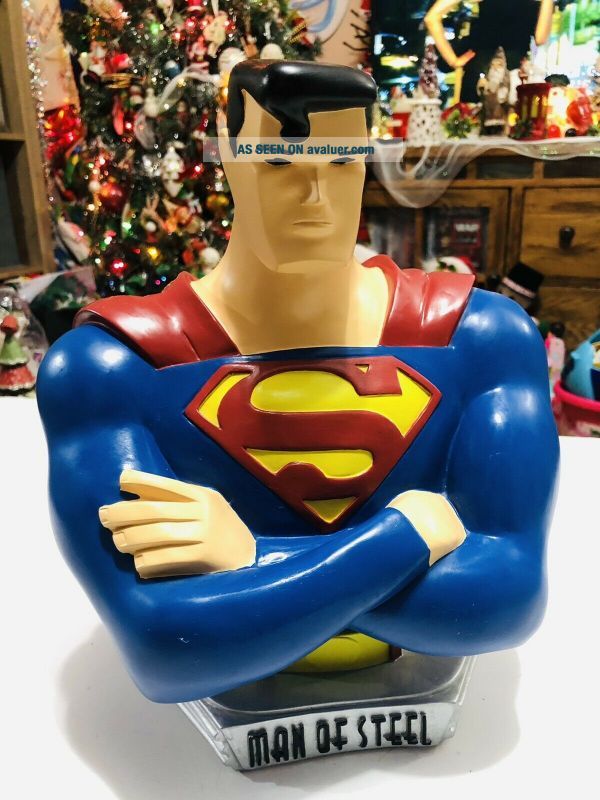 Superman Animated Series MAN OF STEEL 11 " Bust Statue Warner Bros ...