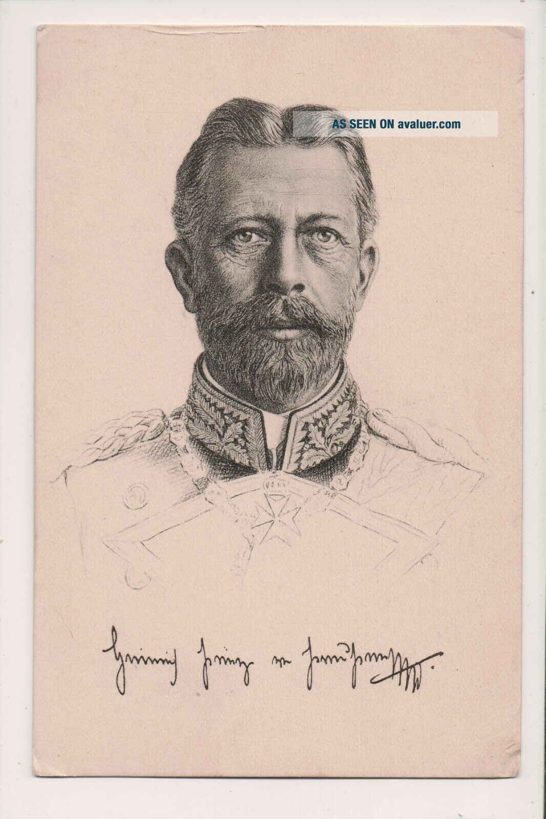 Vintage Postcard Prince Henry Of Prussia (1862–1929) Brother Kaiser ...