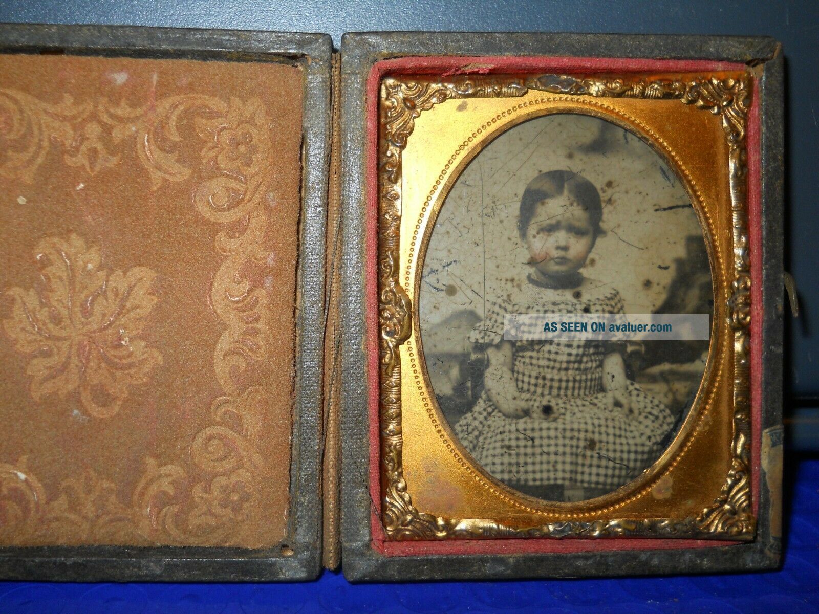 1/9th Size Ambrotype Of Young Girl In A Full Case | #47880910