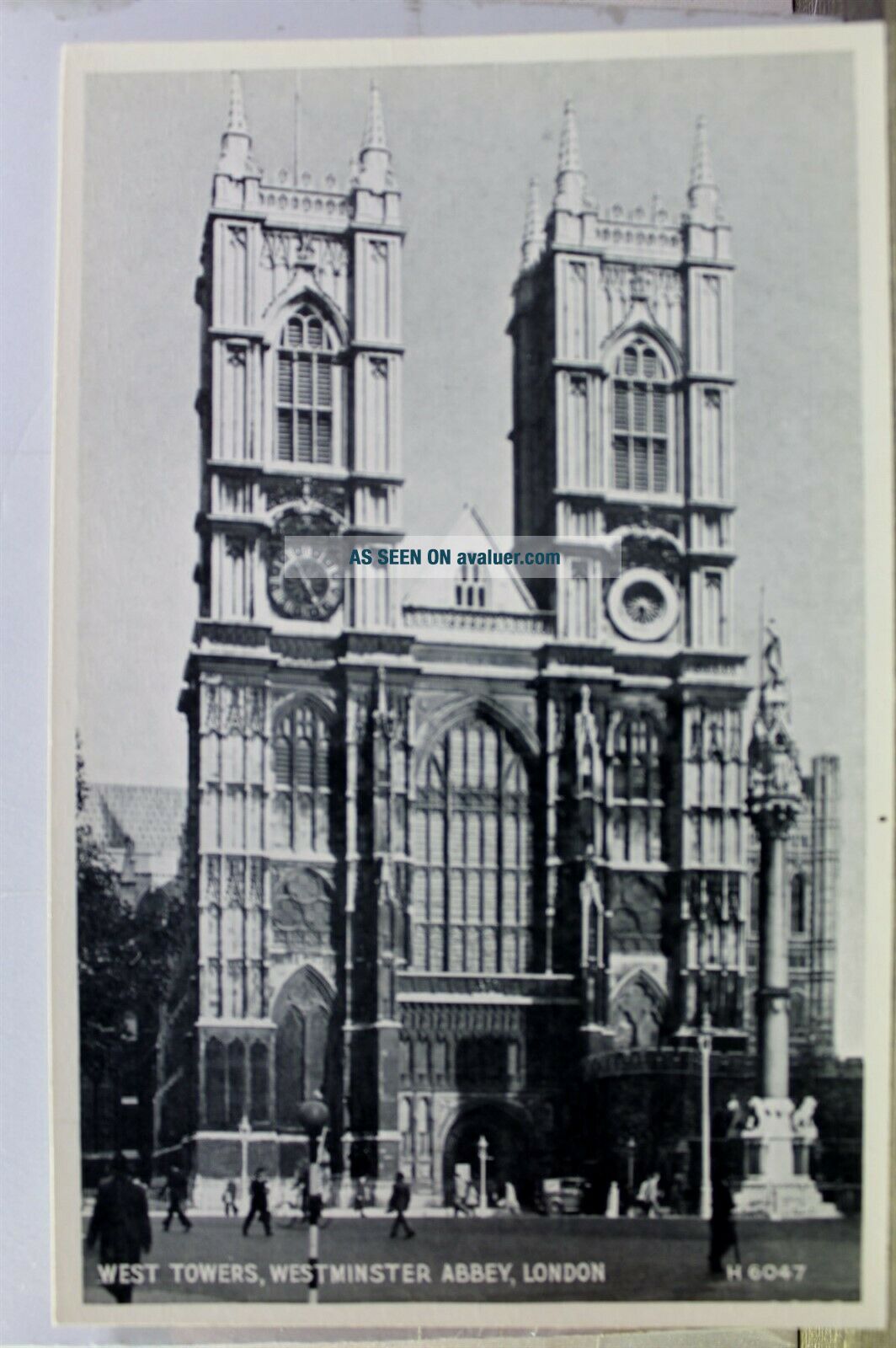 United Kingdom London England Westminster Abbey West Towers Postcard ...