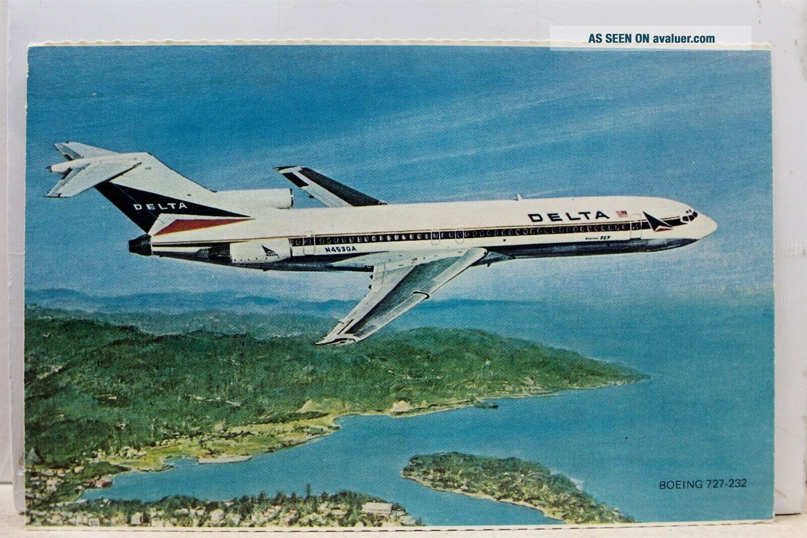Ad Delta Boeing 727 232 Postcard Old Vintage Card View Standard ...