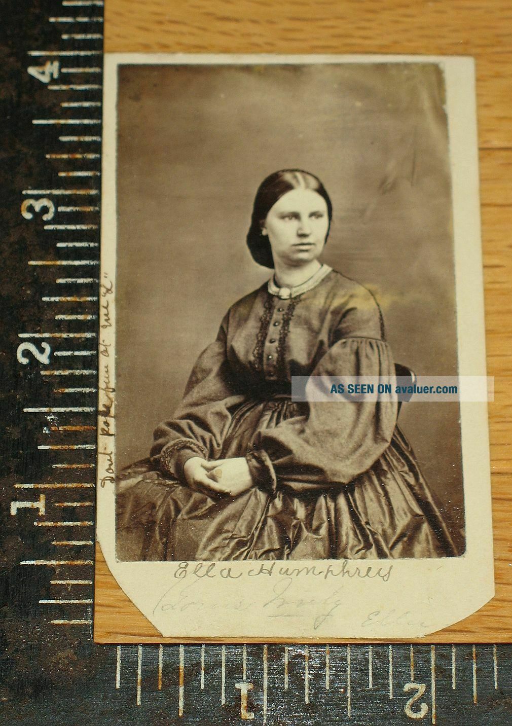 CDV Civil War Era Ella Humphrey Delano Mansfield OH | #47974485