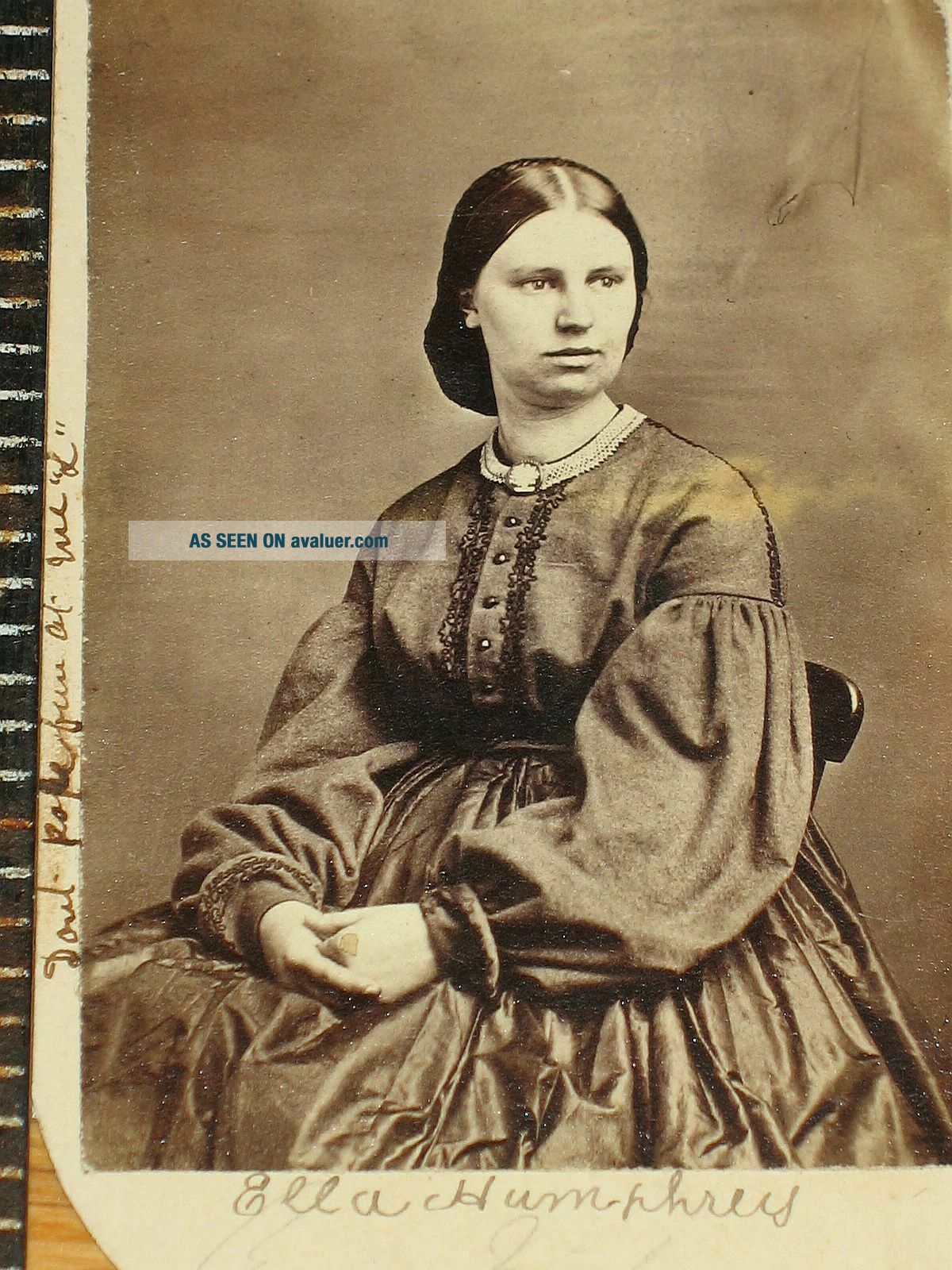 CDV Civil War Era Ella Humphrey Delano Mansfield OH | #47974485