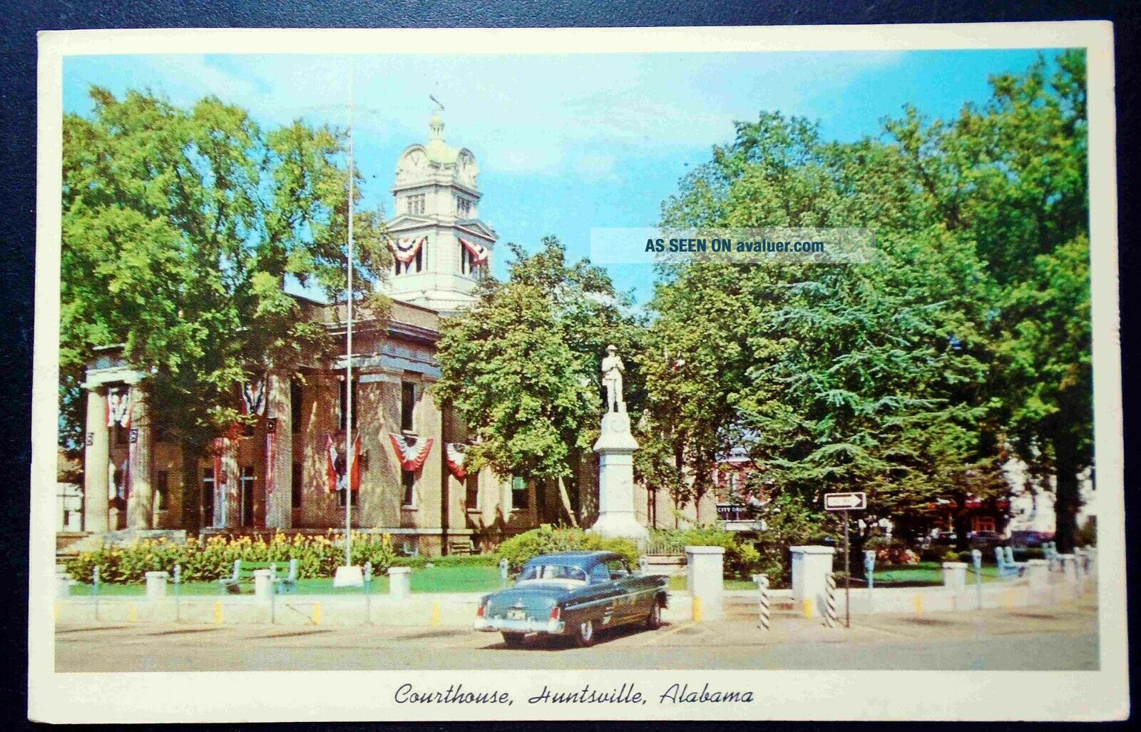 1960s Old Courthouse And REMOVED Confederate Statue, Huntsville, AL ...