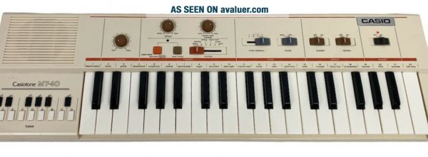 Vintage Casiotone MT - 40 Portable Keyboard Synthesizer Great Rare ...