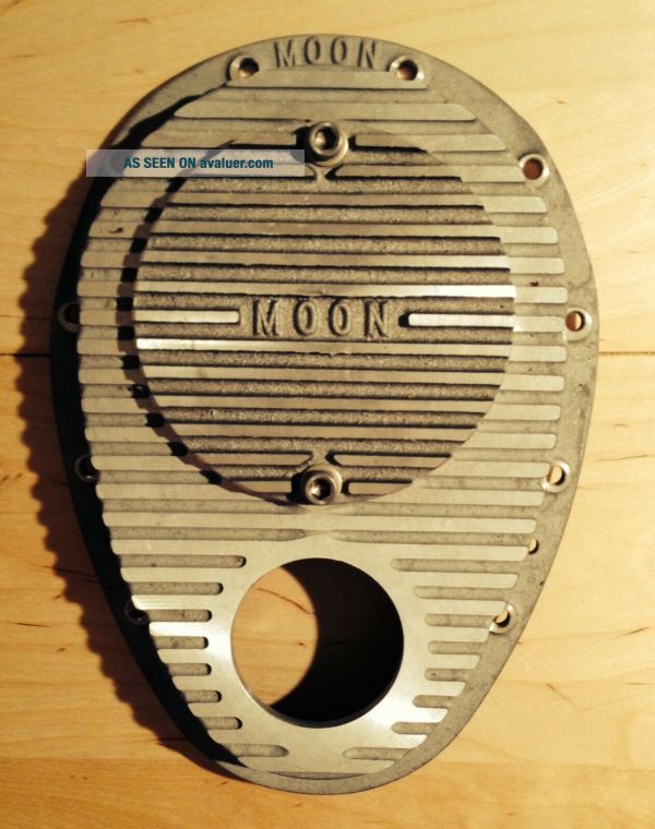 Vintage Moon Finned Timing Cover Sbc With Cover Plate | #48271774