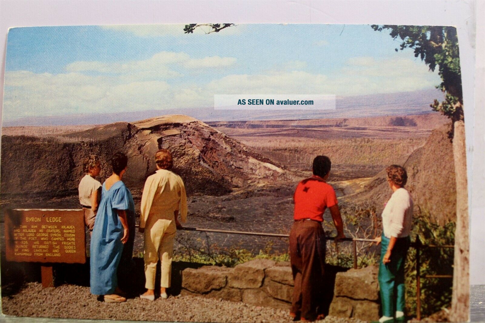 Hawaii HI Kilauea Iki Crater National Park Byron Ledge Lookout Postcard ...