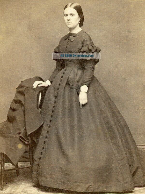 CIVIL WAR CDV YOUNG LADY BY JOHNSTON BROTHERS OF YORK CITY | #48083672