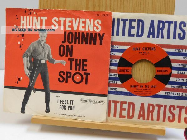 Hunt Stevens Rock 45 W Ps Johnny On The Spot Bw I Feel It For You On ...