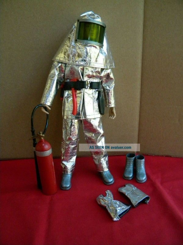 Vintage GI Joe Fire Fighter Crash Crew Suit And Accessories - Air Force ...