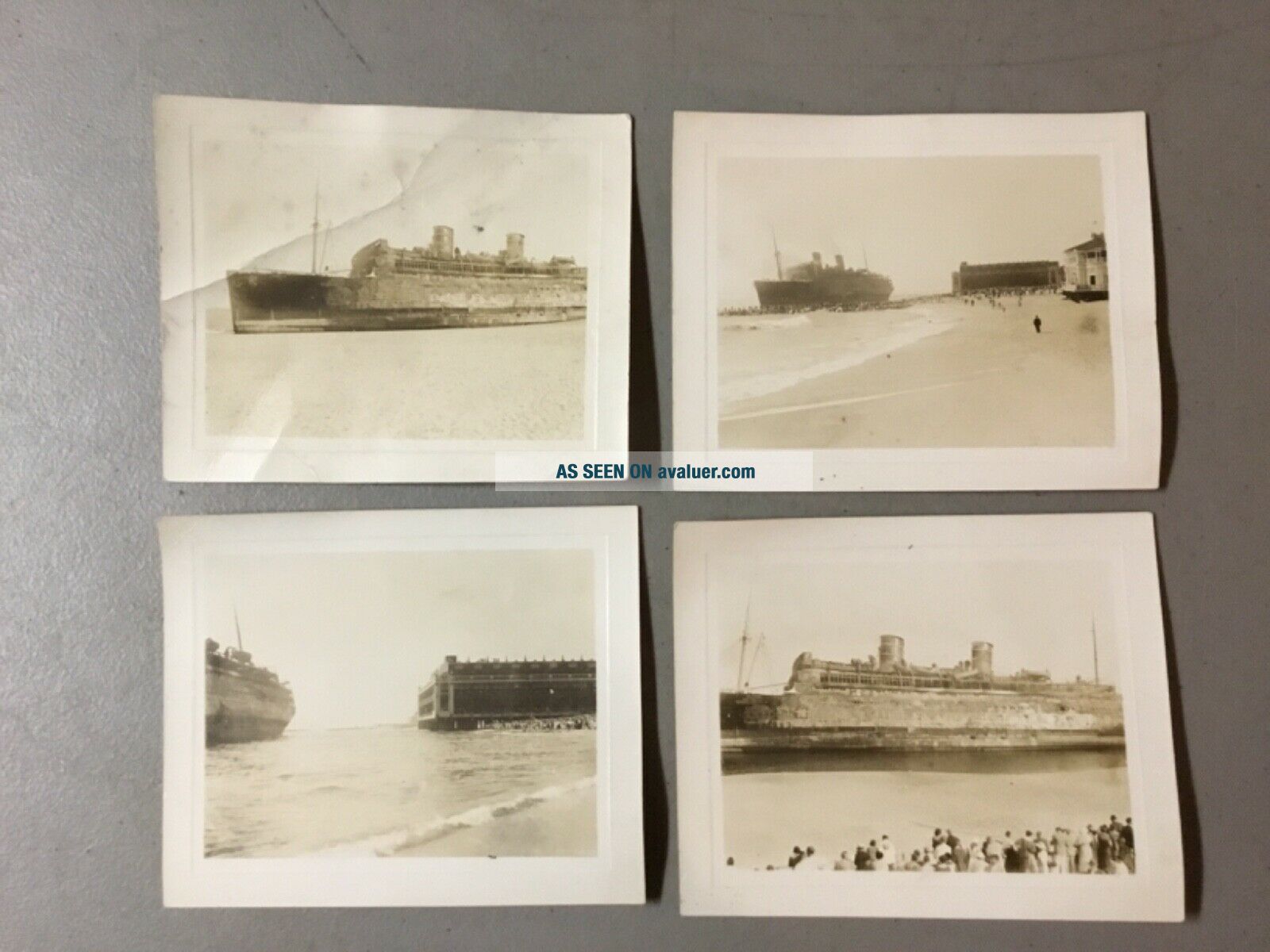 4 PHOTOS: The SS Morro Castle Wreck, Asbury Park NJ Klauberg Panel Art ...