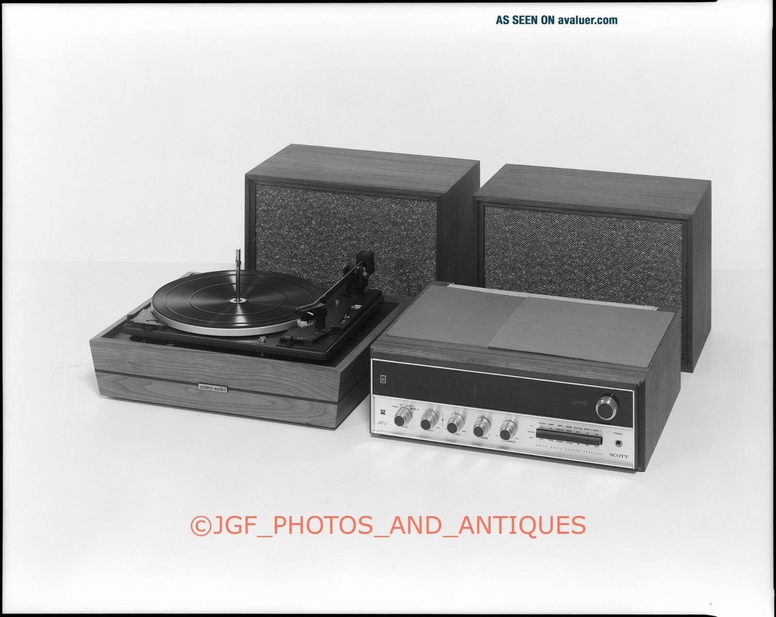 UNITED AUDIO TURNTABLE RECORD PLAYER EARLY - 1970S ORIG 8X10 LARGE ...