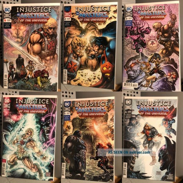 Injustice Vs Masters Of The Universe 1 - 6 Complete Run Set MOTU He ...