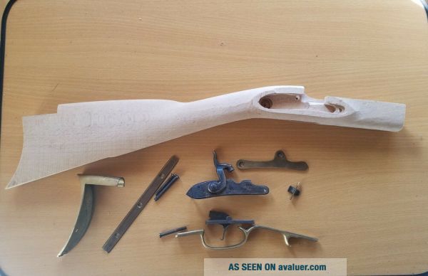 CVA Kentucky Half Stock Black Powder Parts Jukar Spain 45 Caliber ...
