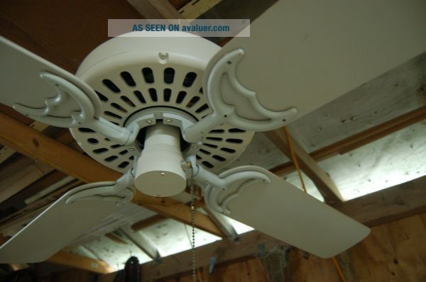 VINTAGE HUNTER ROBBINS AND MYERS CAST IRON CEILING FAN | #48449875