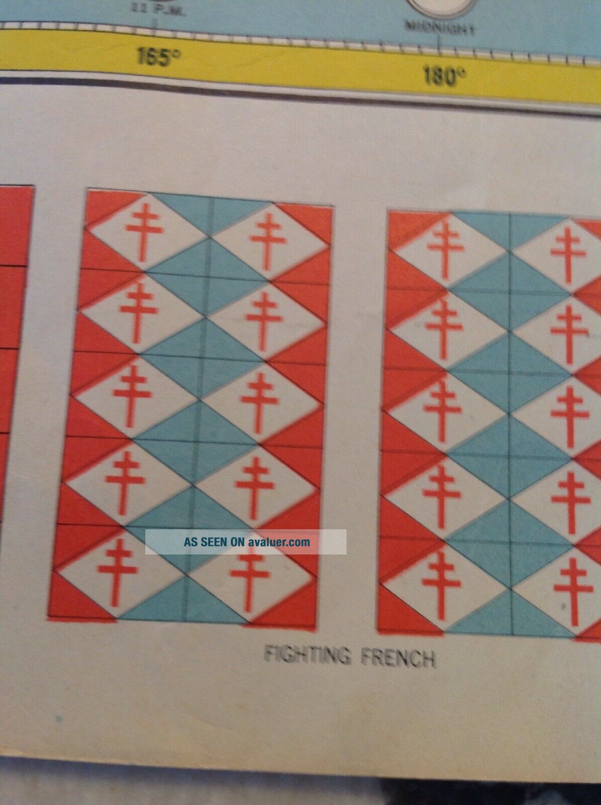 Hammond ' S Map Of The World World War II WWII Fighting French ...