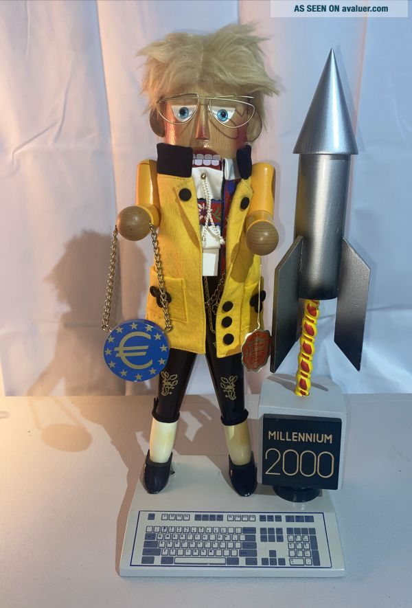 Rare Vintage Steinbach Nutcracker 2000 Millenium Man Computer Rocket ...
