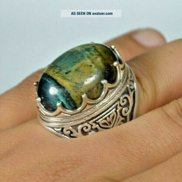 Fantastic Ancient Post Medieval Silver Ring With Filigree And Stone ...