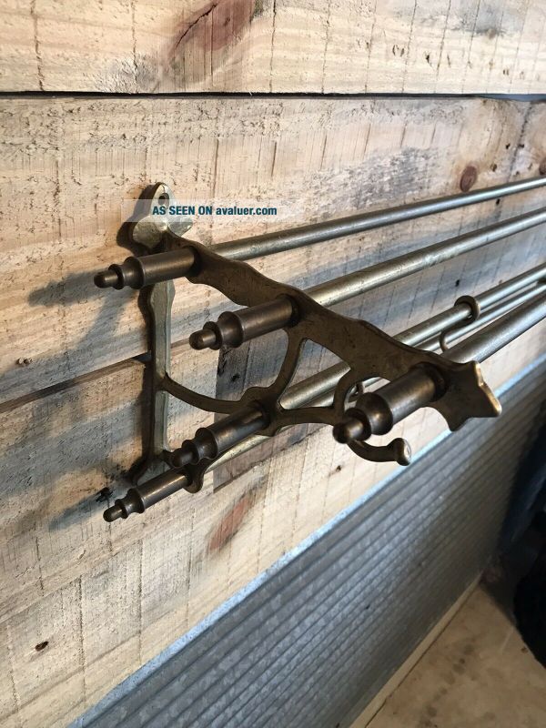 Vintage Brass Railroad Train Car Luggage Coat Rack W/Hooks Pullman ...