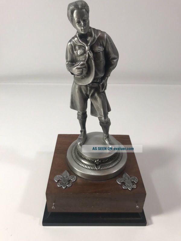 Rare Boy Scouts Of America - Tait McKenzie Statue 8” Pewter | #48488184