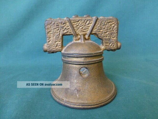 Vintage Stand Up For America 68 Wallace Cast Iron Liberty Bell Still ...