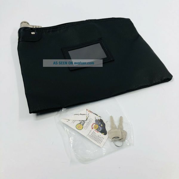 Locking Bank Bag Nevatear Black, Combination Keyed Security Money Safe ...