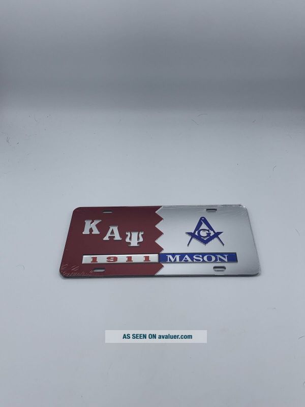 Kappa Alpha Psi/ Mason - Split Mirror License Plate | #48518406