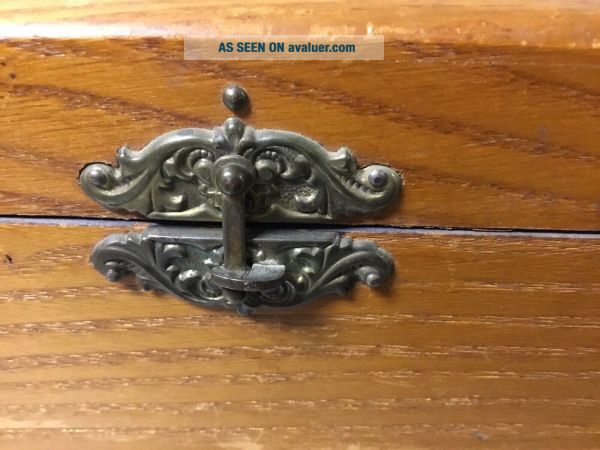 ANTIQUE VINTAGE WOOD CATHOLIC LAST RITES SICK CALL BOX CABINET PATENTED ...