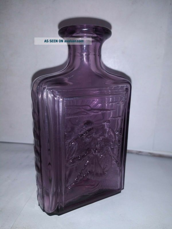 DAR Daughters Of The American Revolution Purple Glass Bottle 1979 ...