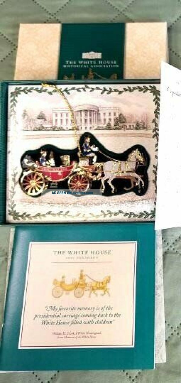 Christmas 2001 The White House Historical Association Ornament W Box ...