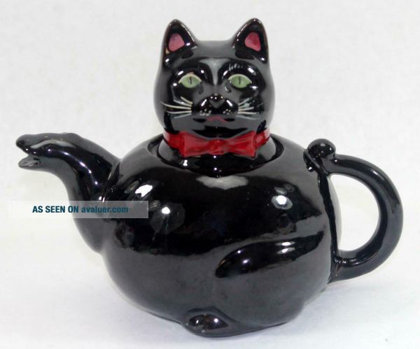 Vintage 1950 ' S Shafford Halloween Black Cat Teapot Made In Japan ...
