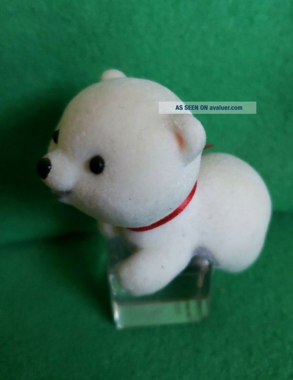 Vintage 1983 Hallmark Merry Miniature Flocked Polar Bear W/ Ice Cube ...