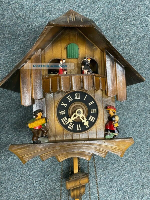 Vintage Cuendet Cuckoo Clock (Die Post Im Walde) Swiss Musical Movement ...