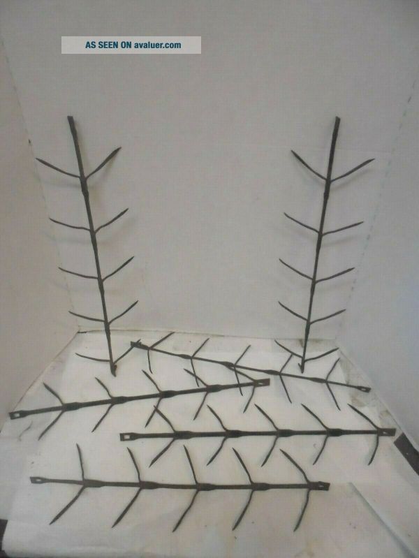6 Vintage Metal Hanging Ear Corn Dryers 10 Prongs Each Farm Seed ...