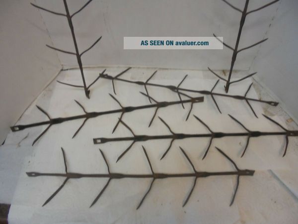 6 Vintage Metal Hanging Ear Corn Dryers 10 Prongs Each Farm Seed ...