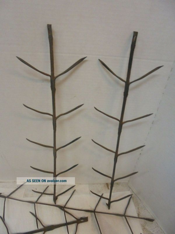 6 Vintage Metal Hanging Ear Corn Dryers 10 Prongs Each Farm Seed ...