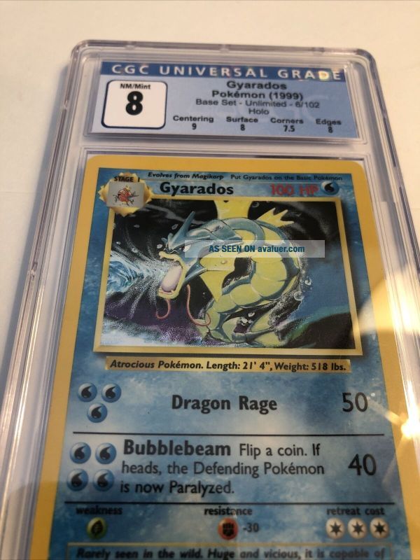 Pokemon Gyarados Base Set Rare Holo Foil Psa Cgc Graded 8 Vintage Wotc ...