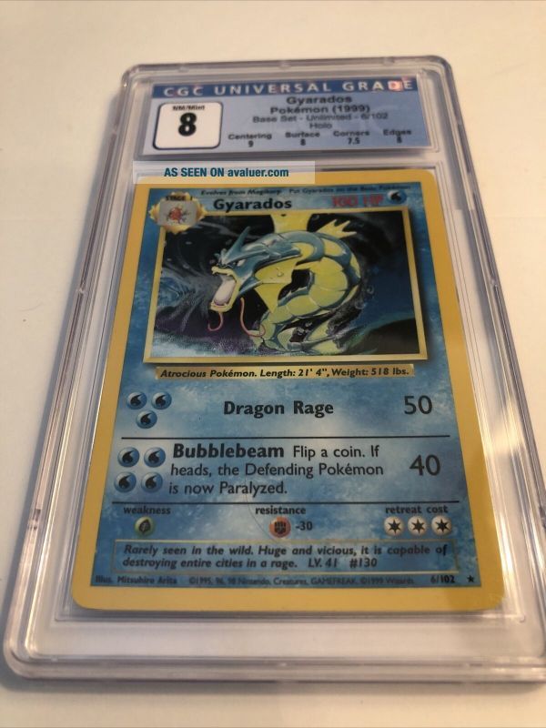 Pokemon Gyarados Base Set Rare Holo Foil Psa Cgc Graded 8 Vintage Wotc ...