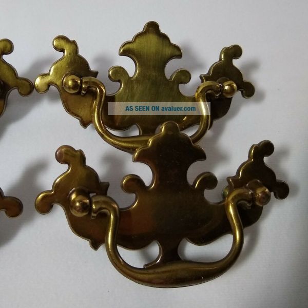 Brass Vintage Colonial Style Drawer Handle/Pulls Cabinet Furniture ...
