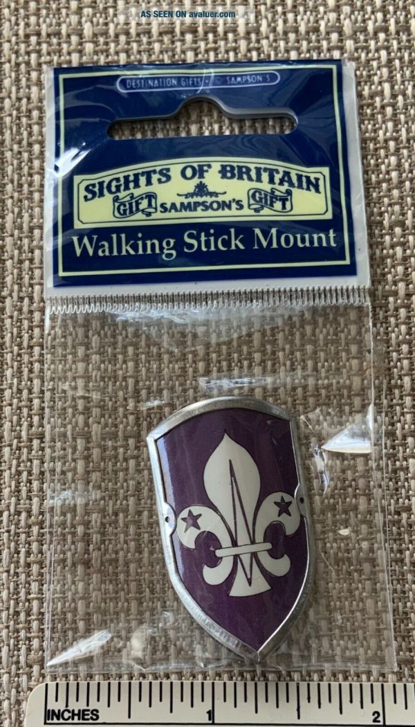 NOS WORLD SCOUTING Boy Scout Hiking Staff Shield MEDALLION ...