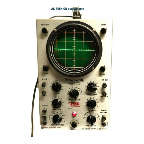 EICO Oscilloscope Model 460 DC Wide Band For Electronic Testing Vintage ...