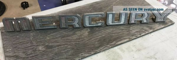 Vintage MERCURY Truck OEM Letters EMBLEMS BADGE SYMBOL LOGO | #48712677