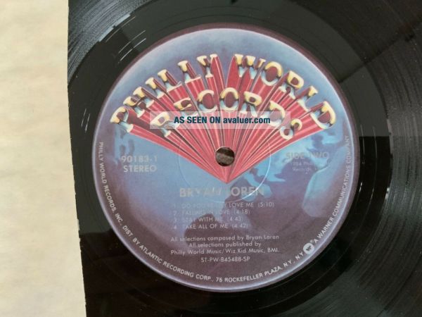 BRYAN LOREN “S/T” LP 1984 PHILLY WORLD RECORDS BOOGIE FUNK MODERN SOUL ...
