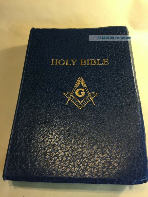 Holy Bible - (Master Mason Edition) Heirloom (Blue) | #48773255
